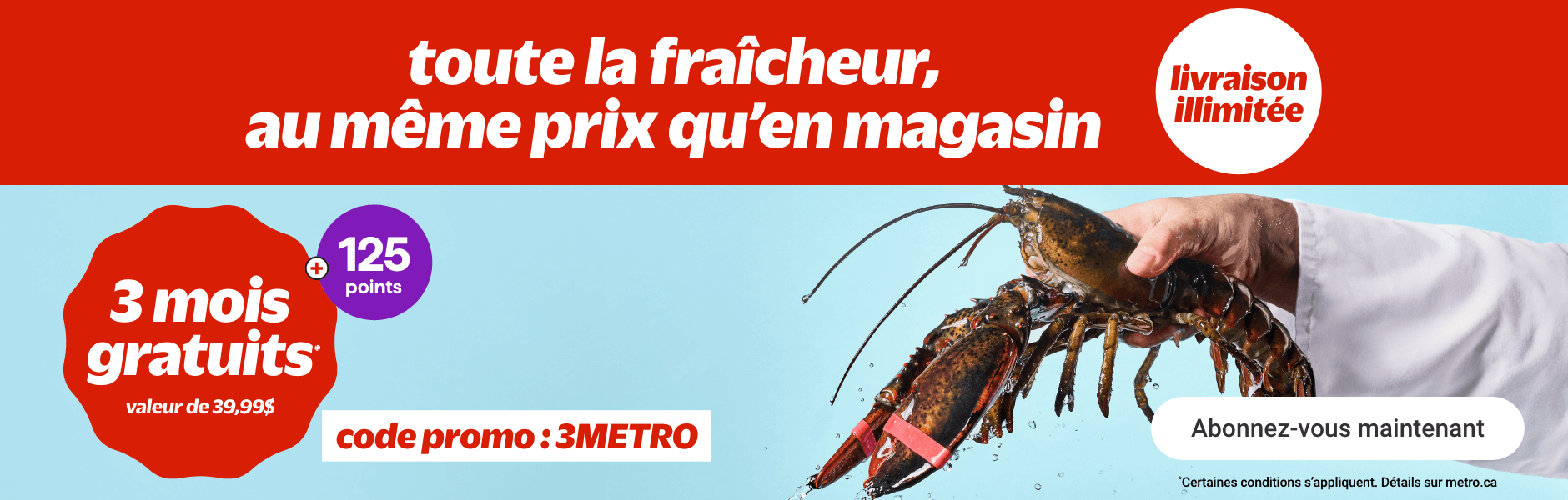 Homard dans la marmite | Metro