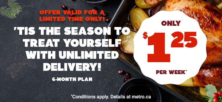 Get $0 delivery fees on all your online grocery orders | Metro