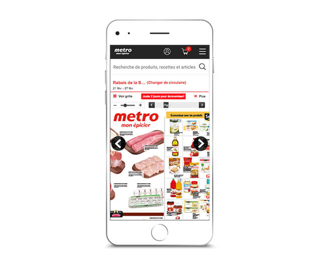 Magasiner plus simplement à partir de la circulaire | Metro