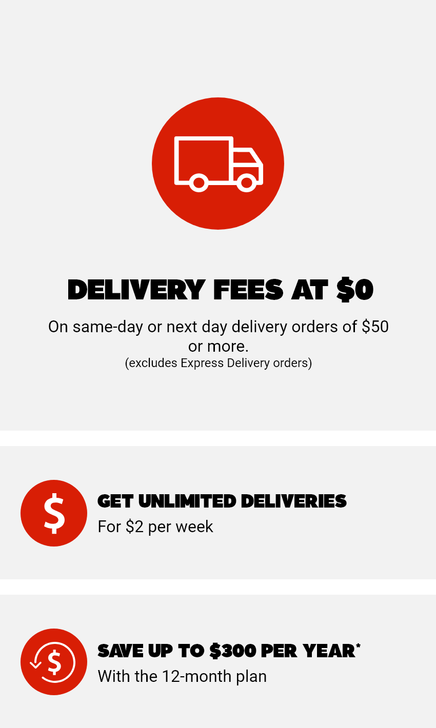 Get $0 delivery fees on all your online grocery orders | Metro