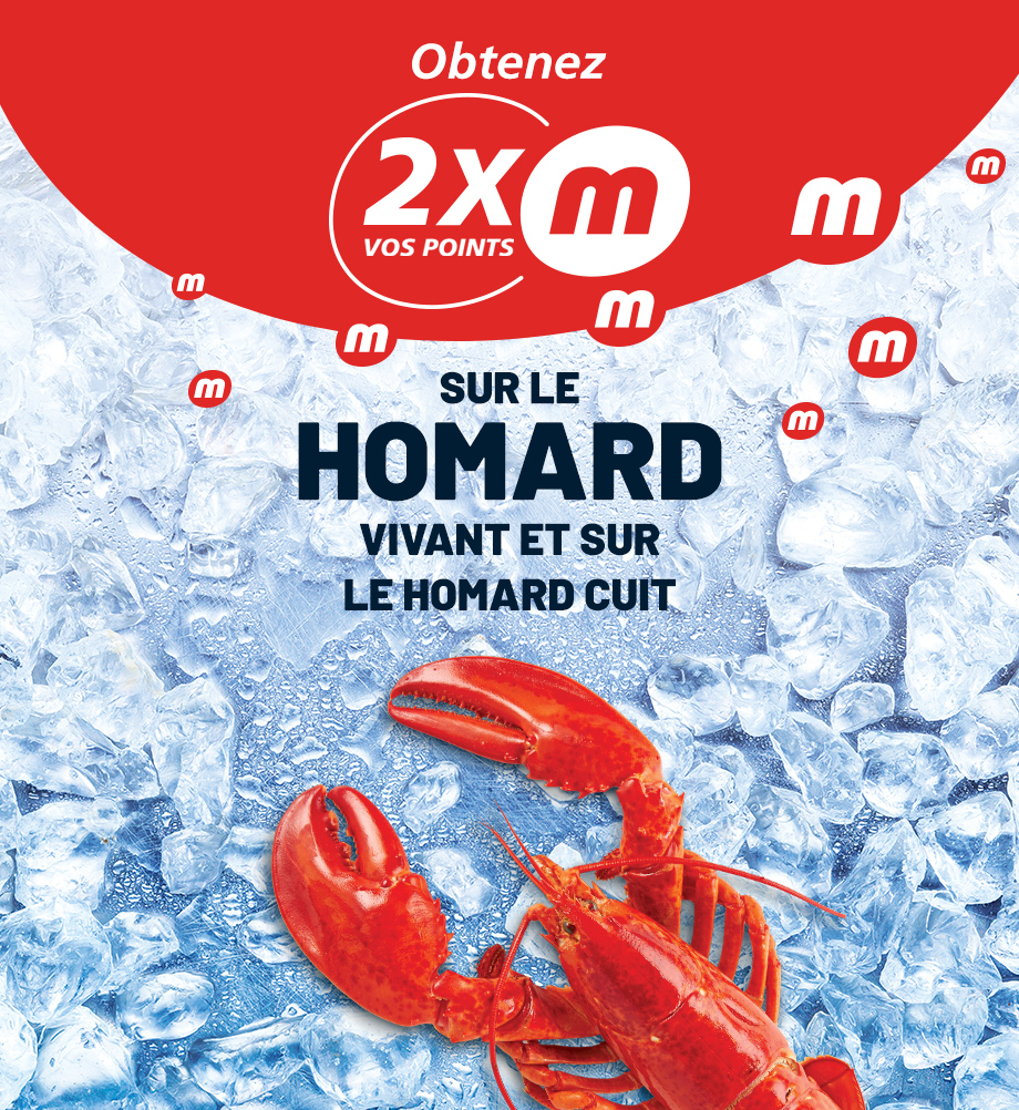 2x vos points m sur le homard | Metro