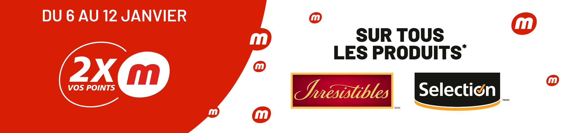 2x vos points m | Metro