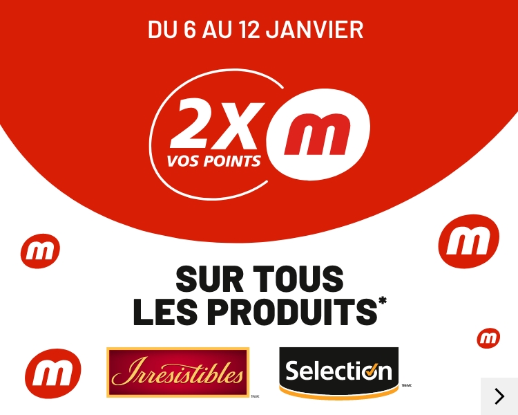 2x vos points m | Metro