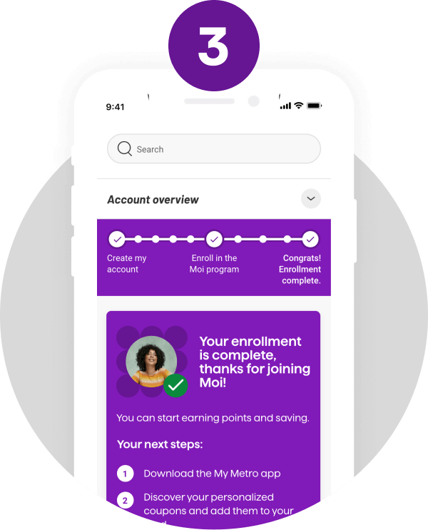 Your rewards with the MOI program | Metro