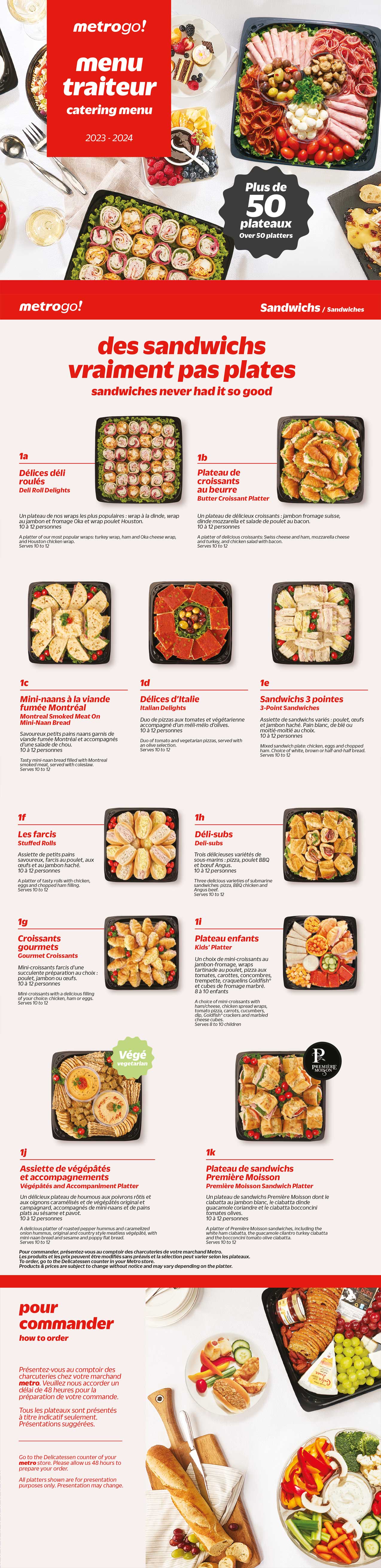 Online Catering | Metro