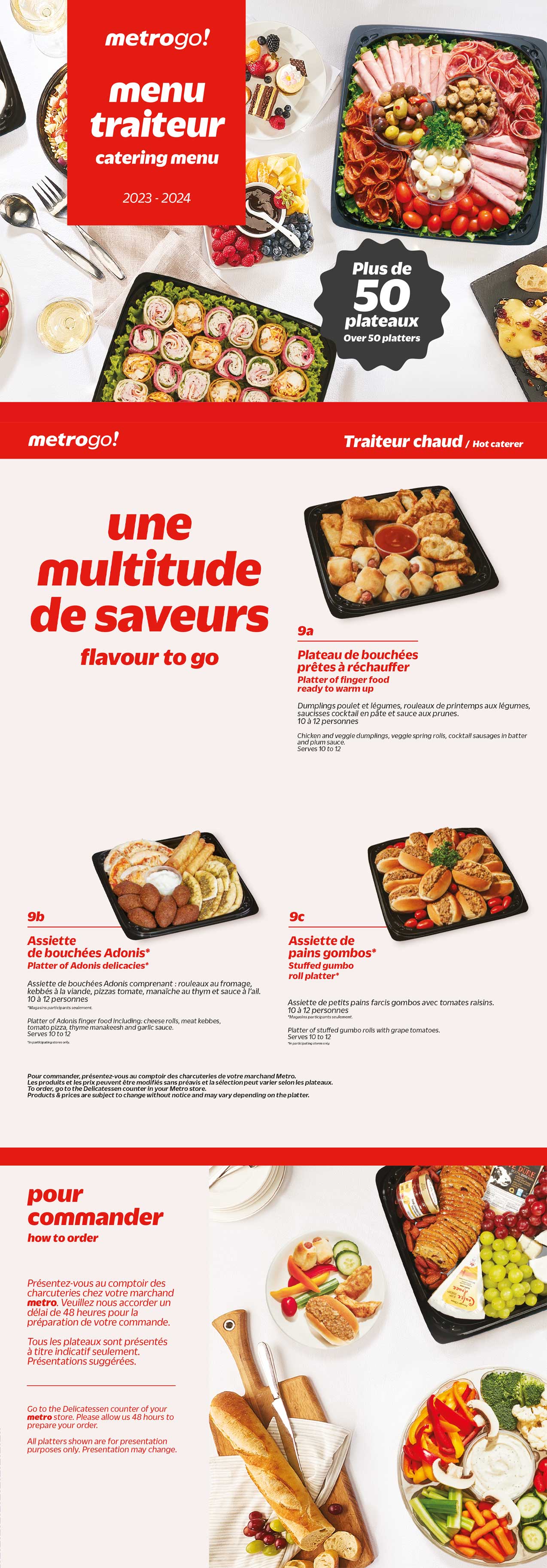 Online Catering | Metro